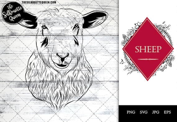 Schapen svg dier svg schapen mok svg schapenoren svg - Etsy België