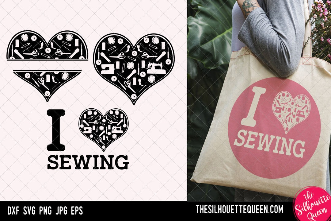 Sewing Heart SVG, Valentines Day Svg, Heart Sewing Svg, Love Sewing Svg ...