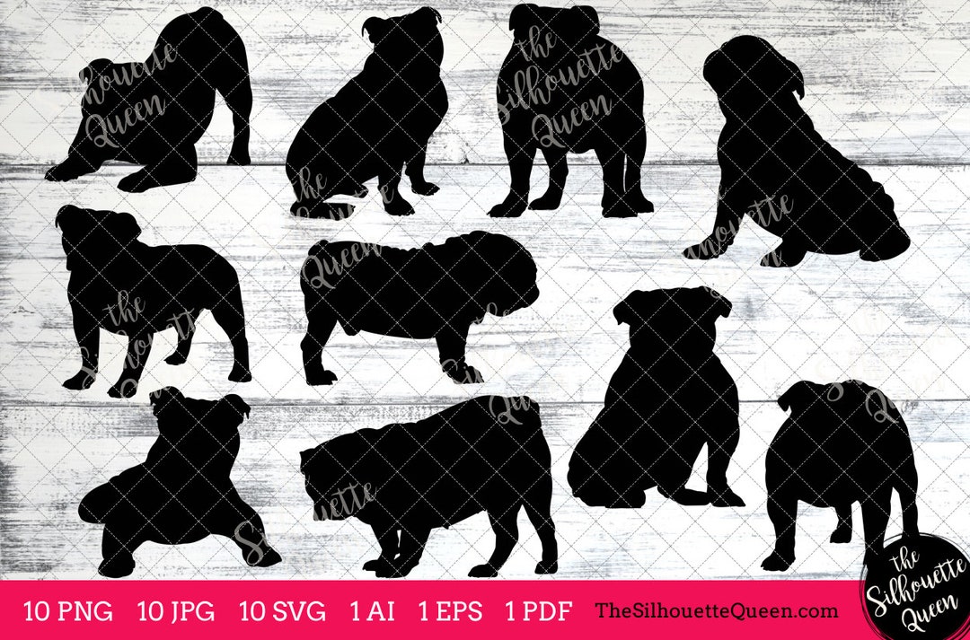 Bull Dog Svg, Dog Svg, Dog Monogram Svg, Dog Svg Files Cricut, Dog Svg ...