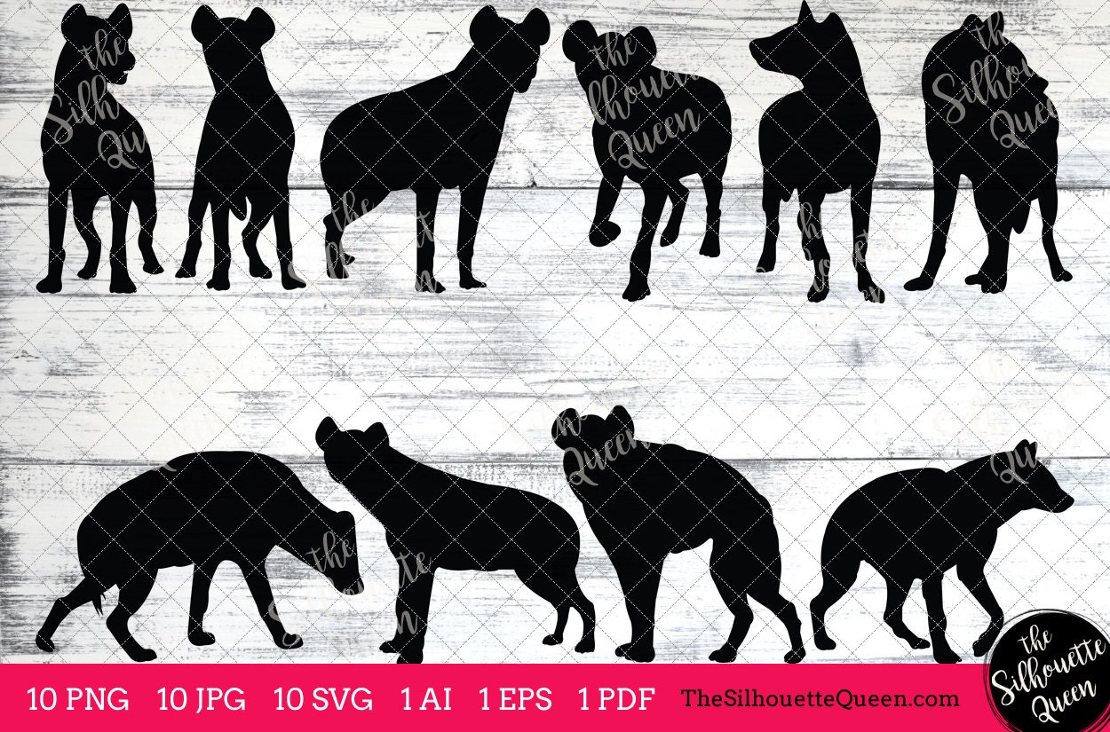Hyena Svg, Hyena Monogram, Hyena Svg File,cuttable, Hyena Svg Bundle ...