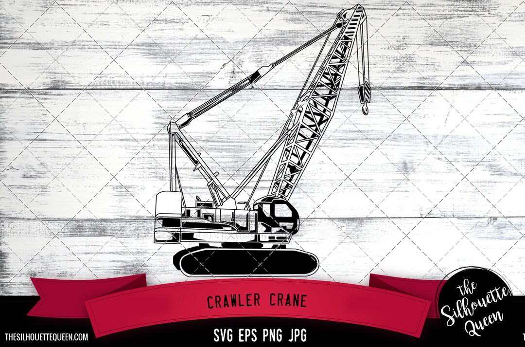 Crawler Crane Vector Logo, Transportation Rental Company, Clipart ...