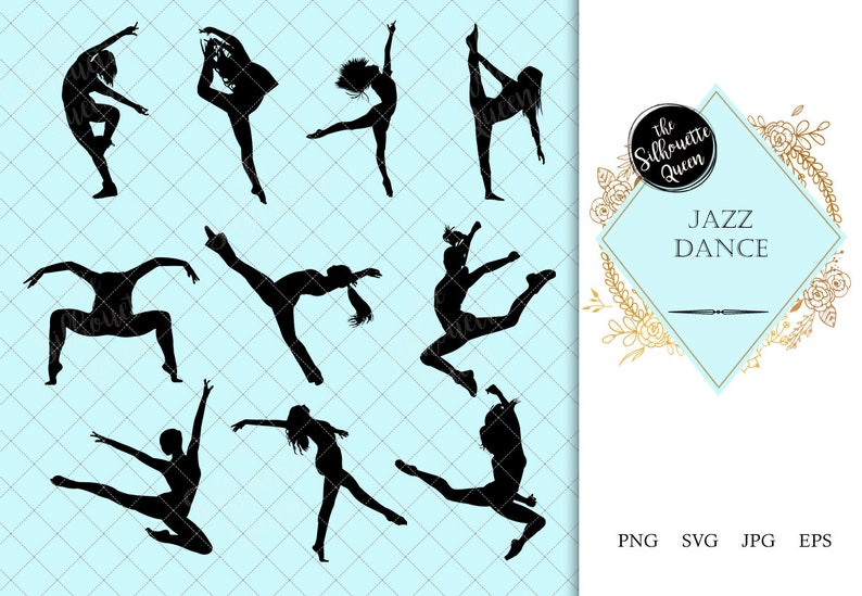 Jazz Dancer Bundle Dance Svg Teacher Cut Files For Etsy