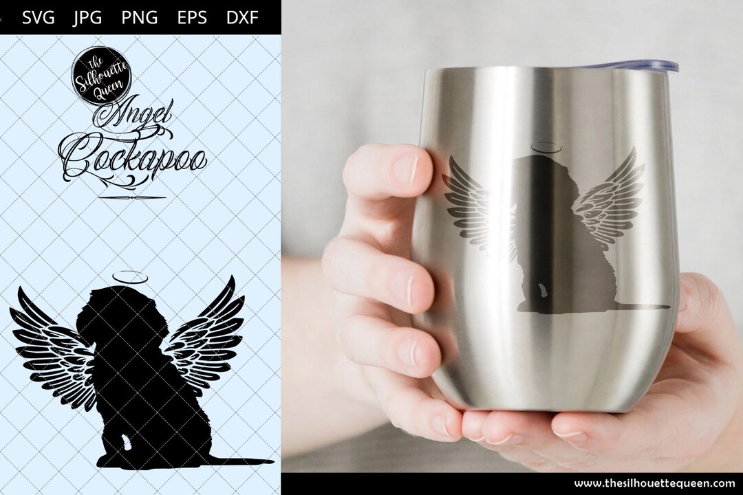 Cockapoo #10 With Wings SVG, Pet Memorial, RIP Angel, in Loving Memory ...
