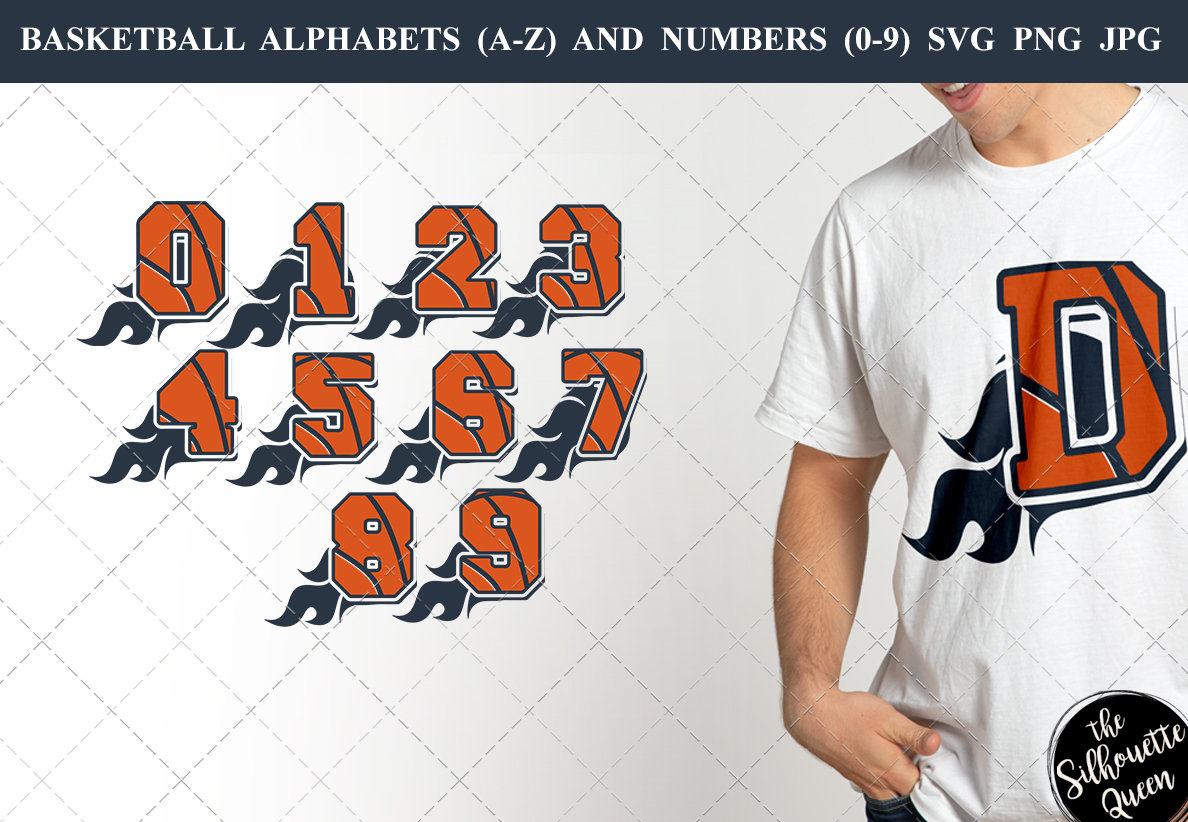 Basketball Alphabet A-z Basketball Number 0-9 Alphabet - Etsy