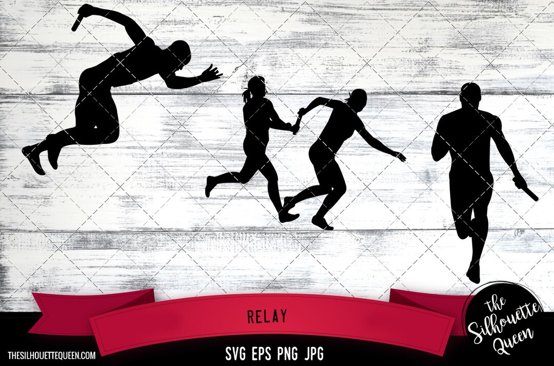 Relay Silhouette Vector |relay SVG | Clipart | Graphic | Cutting Files ...