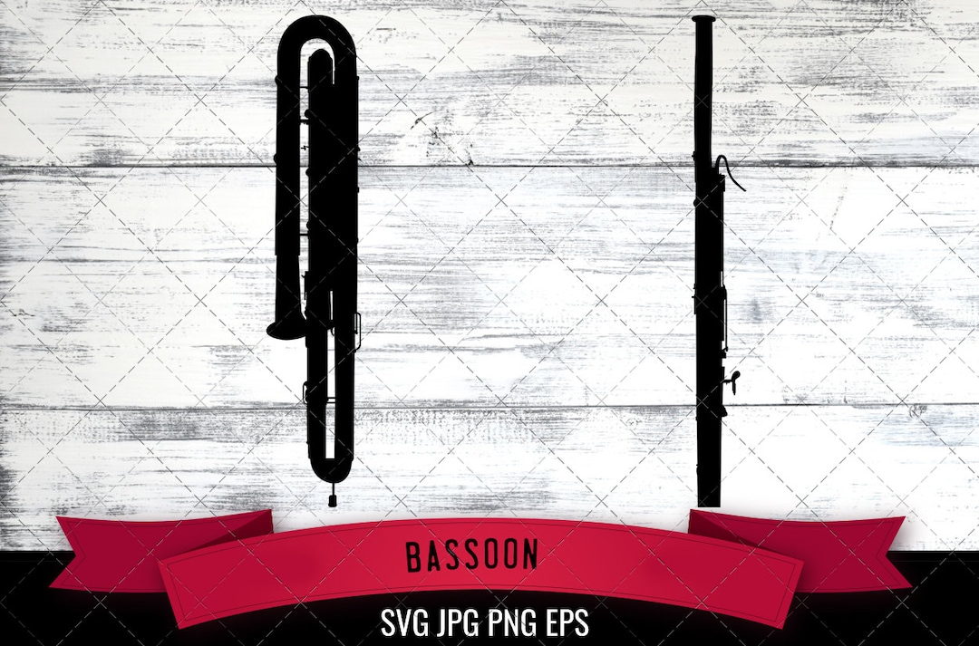 Bassoon SVG, Musical Instrument SVG, Logo - Digital Download With ...