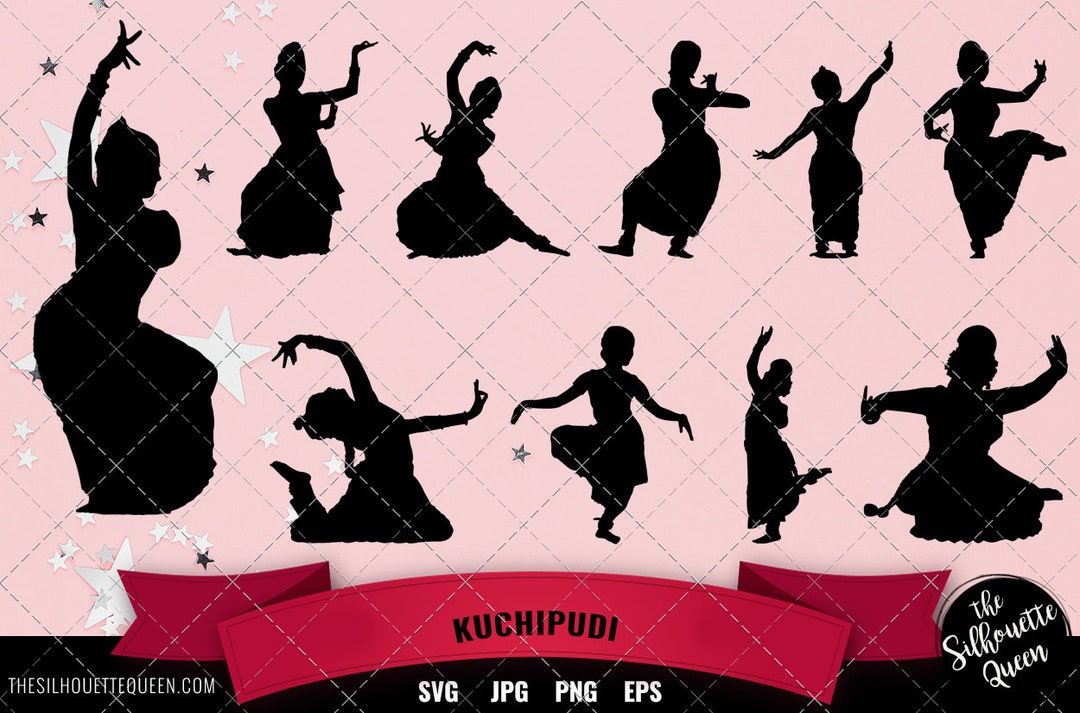 Kuchipudi Dance Svg, Indian Dance Cricut Files, Cut Files, Dancer ...