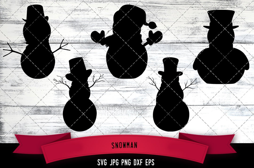 Snowman Svg, Snowman Decor Svg, Snowman Ornament Svg, Vintage Snowman ...