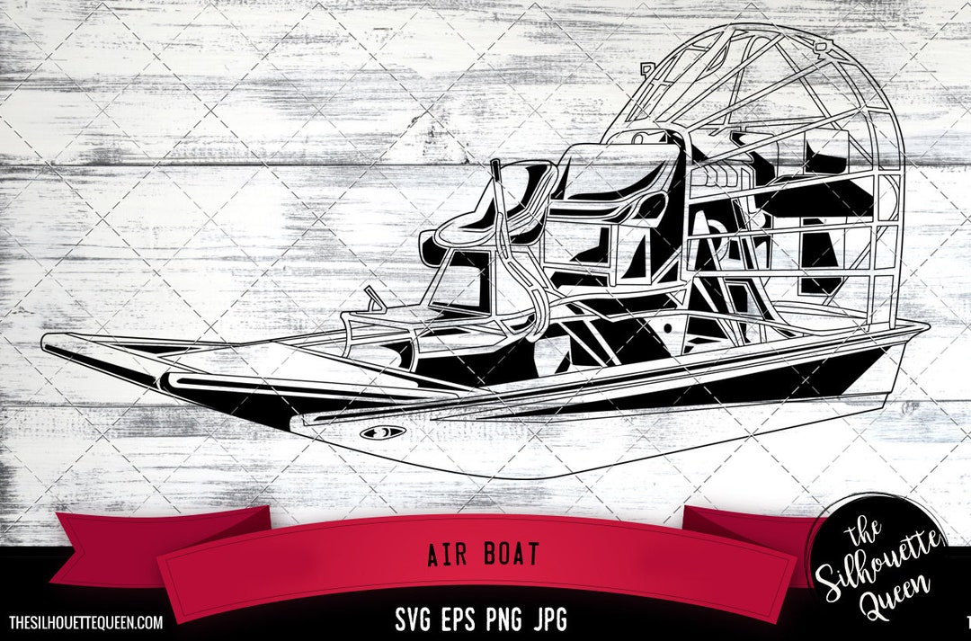 Air Boat Vector Logo, Transportation Rental Company, Clipart, Graphic ...