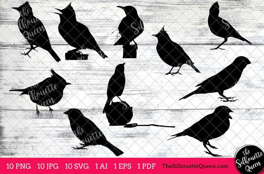 Lark Bird SVG Files Bundle, Flying Bird SVG, Sitting Bird SVG ...