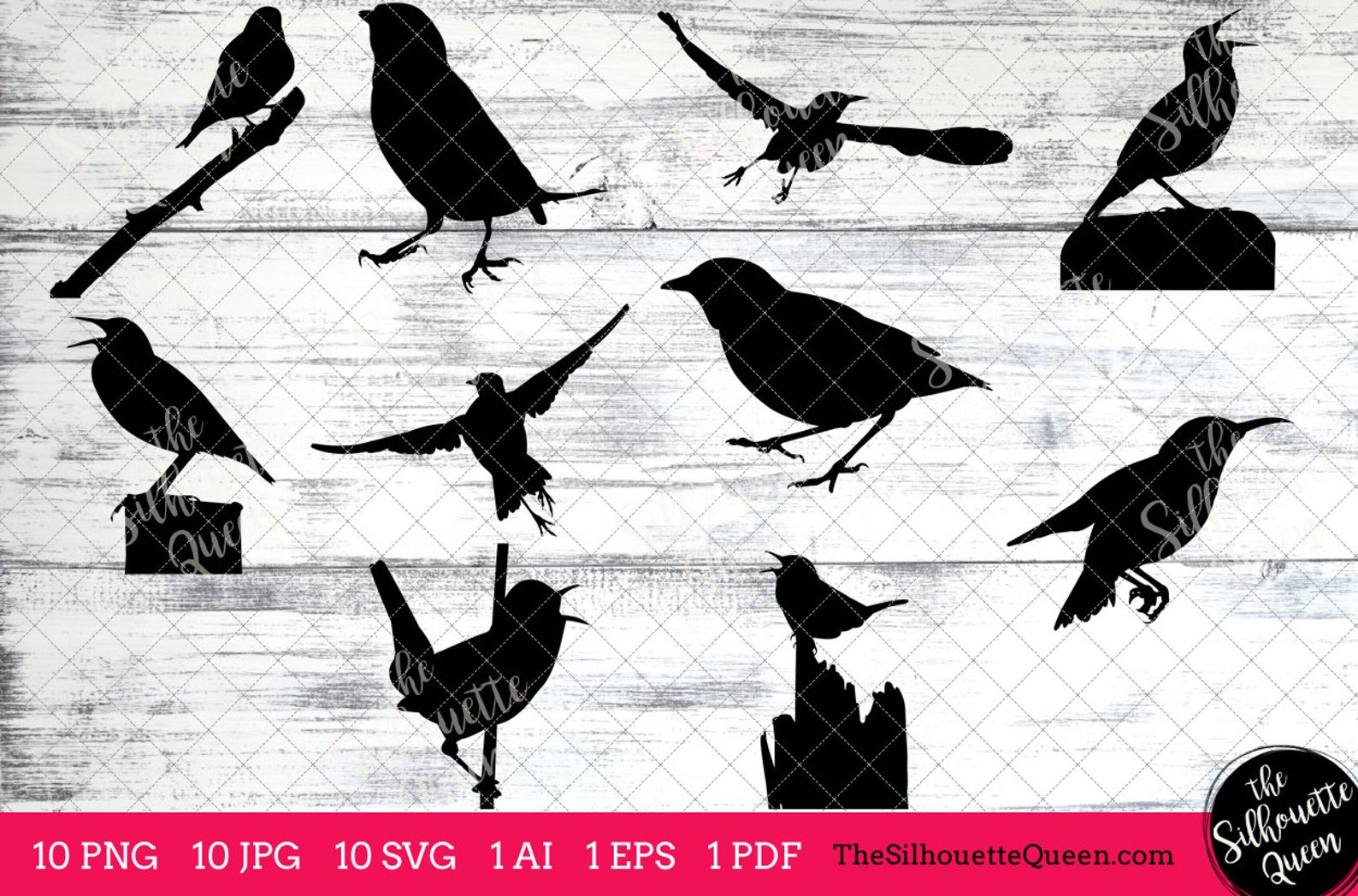 Meadow Lark Bird SVG Files Bundle Flying Bird SVG Sitting - Etsy