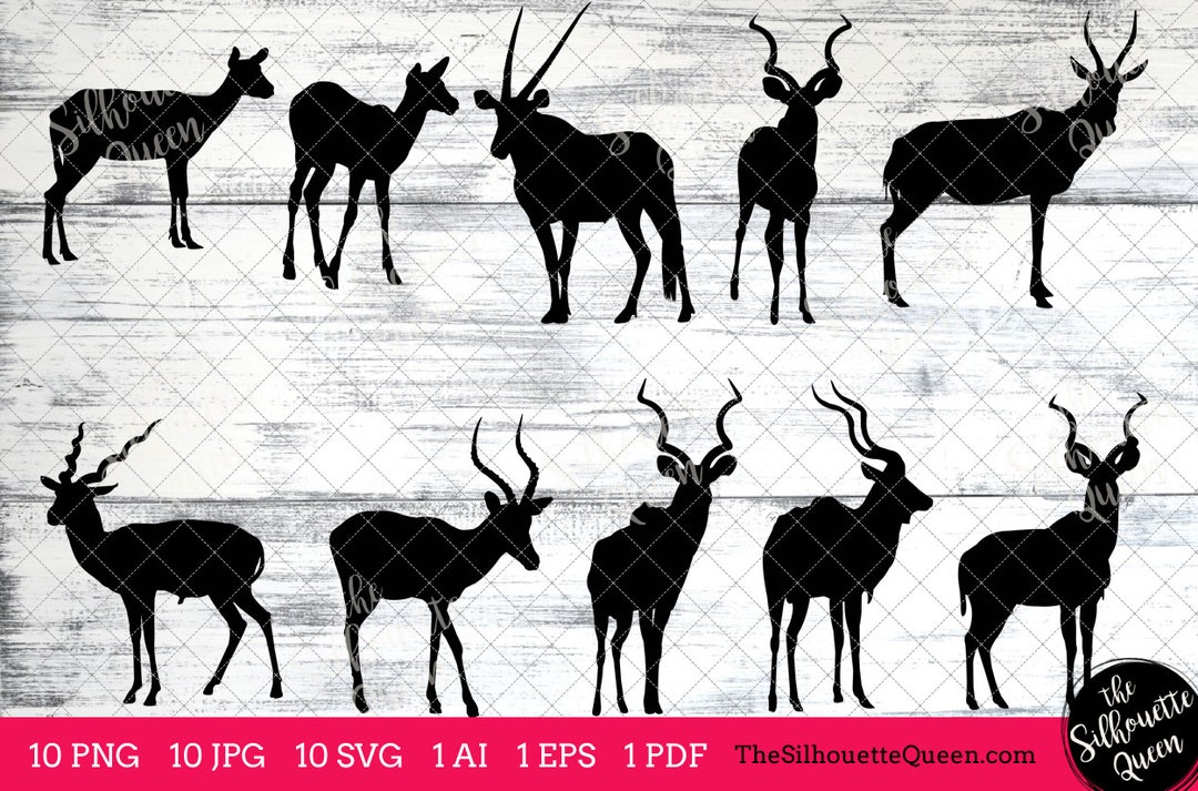 Antelope Svg, Antelope Monogram, Antelope Svg File,cuttable, Antelope ...