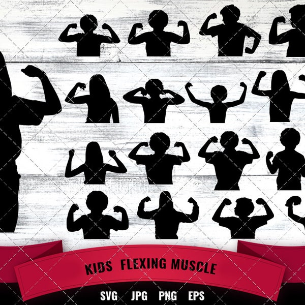 Muscle Flex Clipart - Etsy