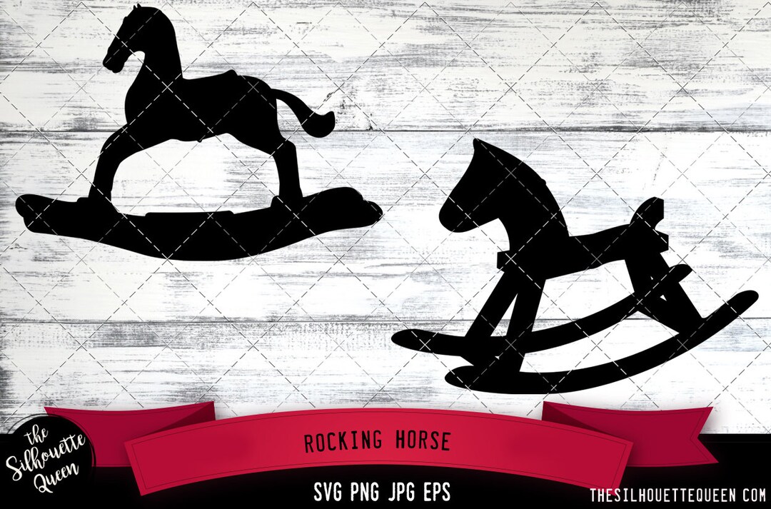 Rocking Horse SVG, Silhouette, Logo, Rocking Horse SVG Cut Files for ...