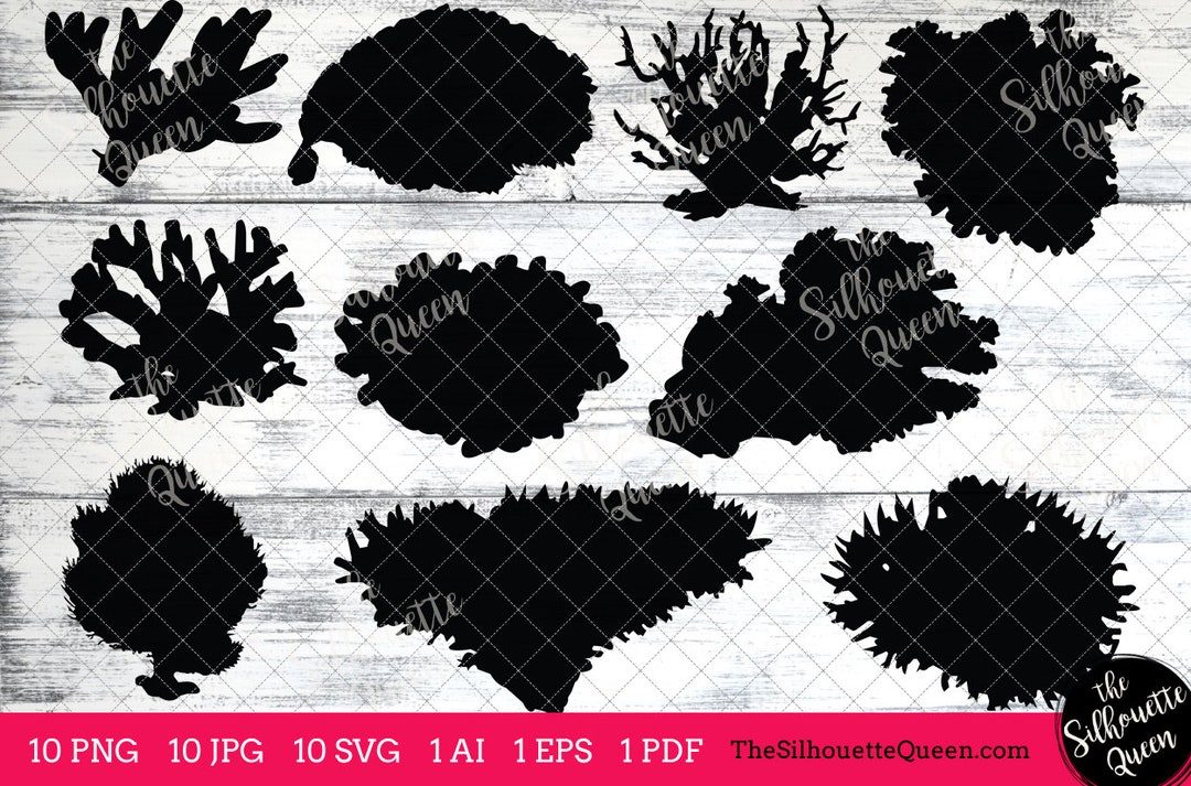 Coral Svg, Coral Monogram, Coral Svg File, Coral Cuttable, Coral Svg ...