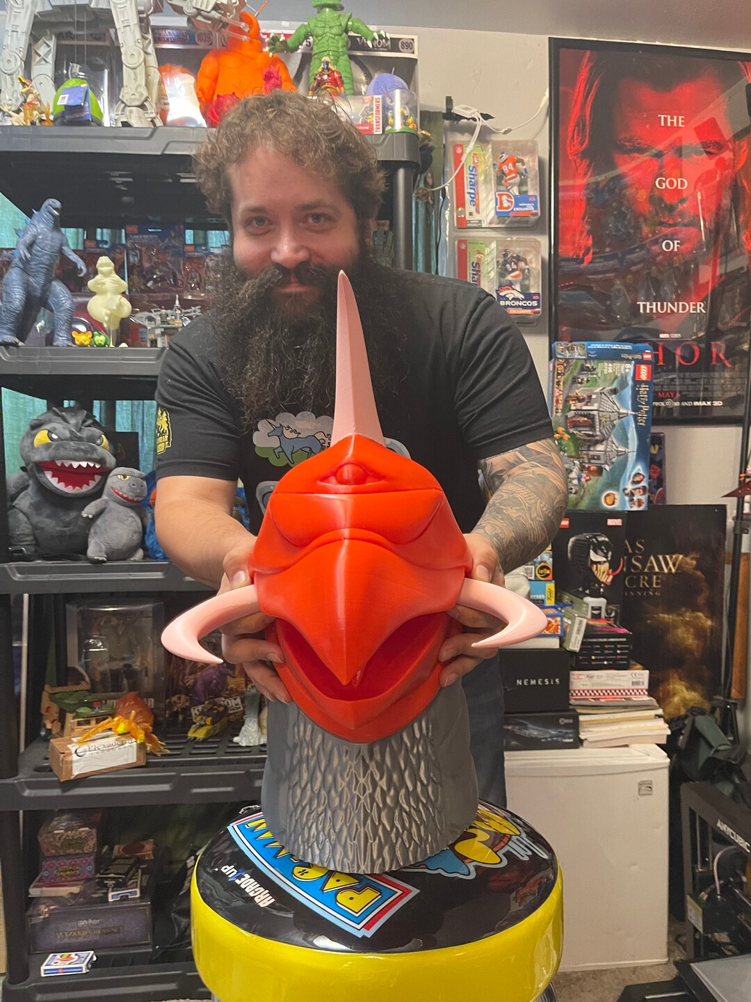 Gigan Kaiju Head Bust Full Sized - Godzilla Vs Megalon - Etsy