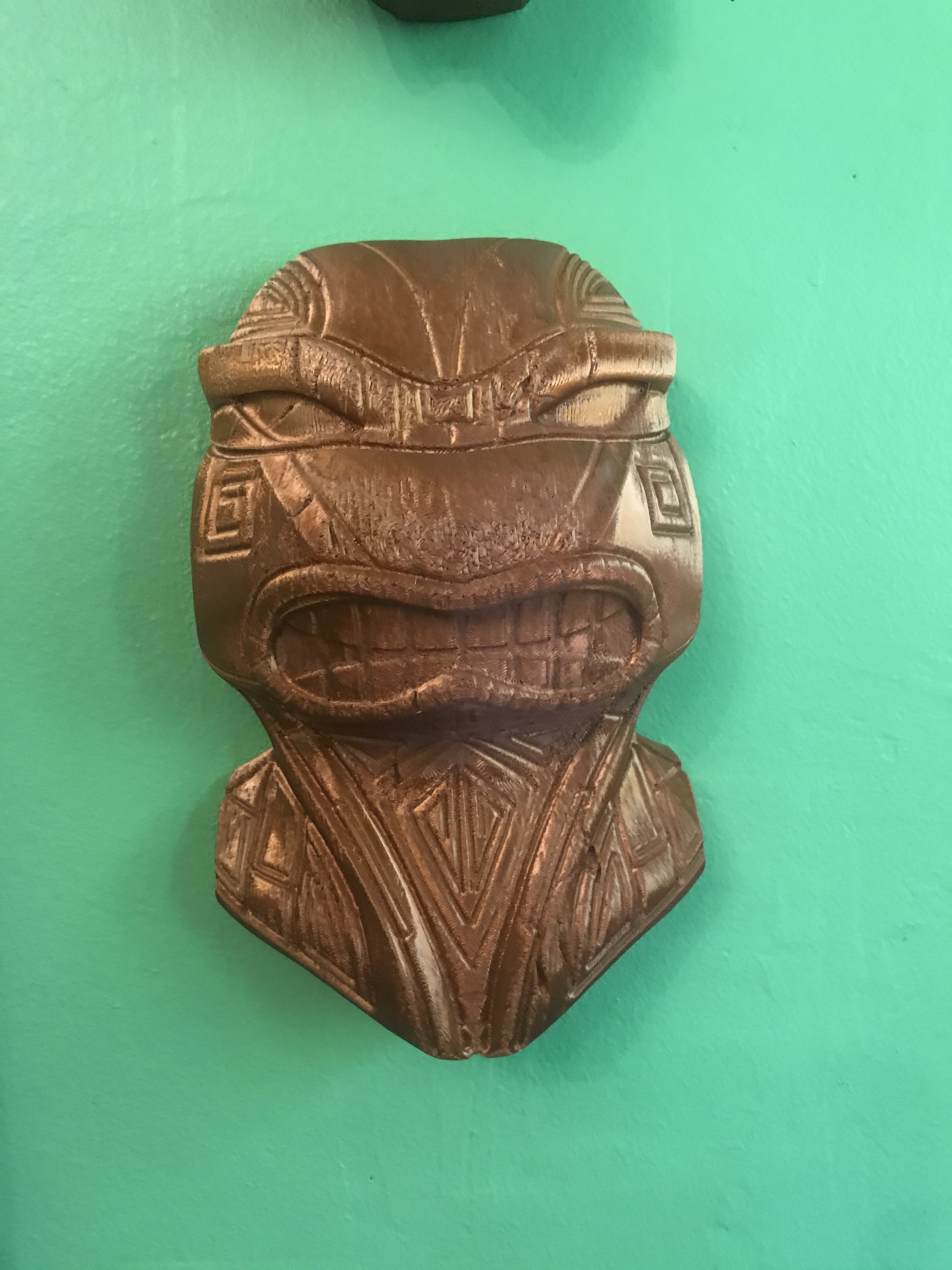 TMNT Raphael Bronze Wall Tiki Teenage Mutant Ninja Turtles - Etsy