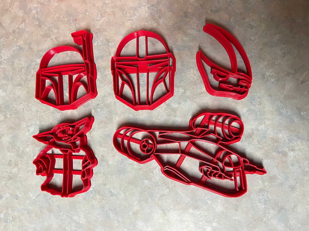 Star Wars Mandalorian Inspired Cookie Cutters Set of Five - Razorcrest ...