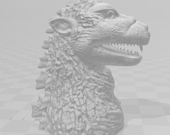 Suit Sized 1954 Godzilla Bust - Etsy