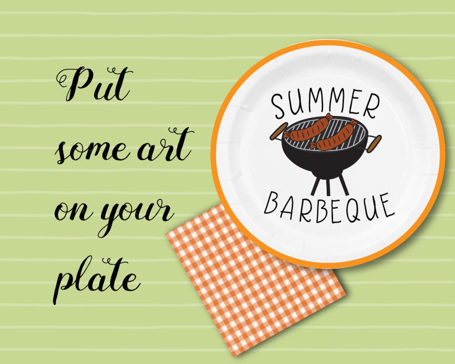 BBQ Clipart, Summer Barbecue Clipart, Picnic Clip Art, Bbq Invitation ...