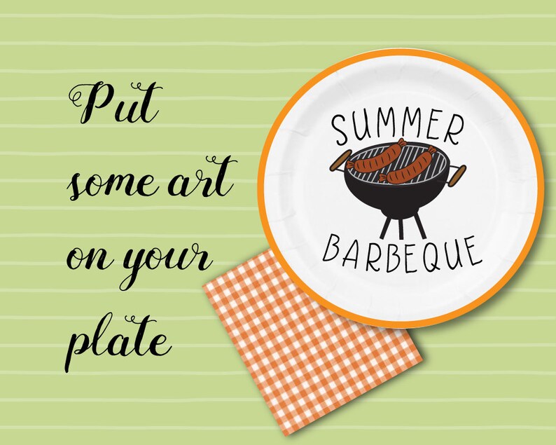BBQ Clipart, Summer Barbecue Clipart, Picnic Clip Art, Bbq Invitation ...
