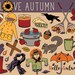 Autumn Clipart, Fall Clipart, Fall Sticker Clipart, Printable Fall ...