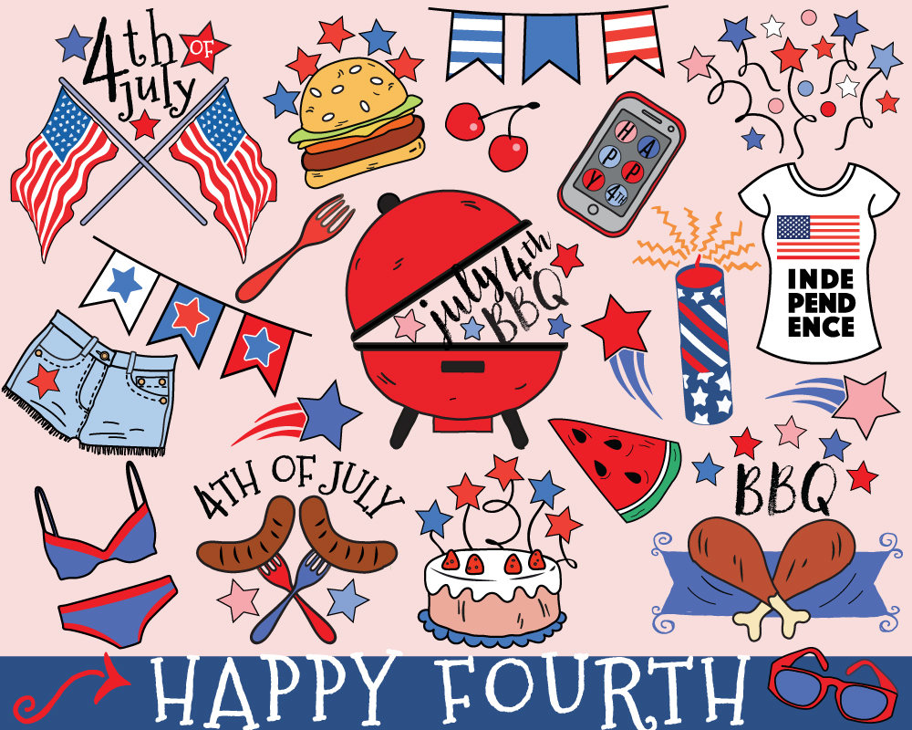 July 4th Picnic Clipart