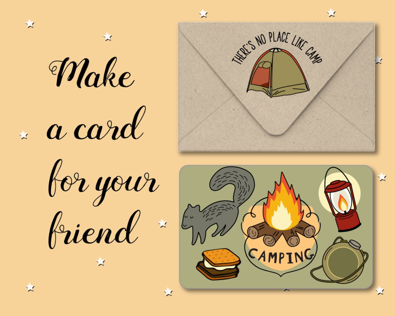 Camping Clipart, Summer Clipart, Bullet Journal Stickers, Vacation ...