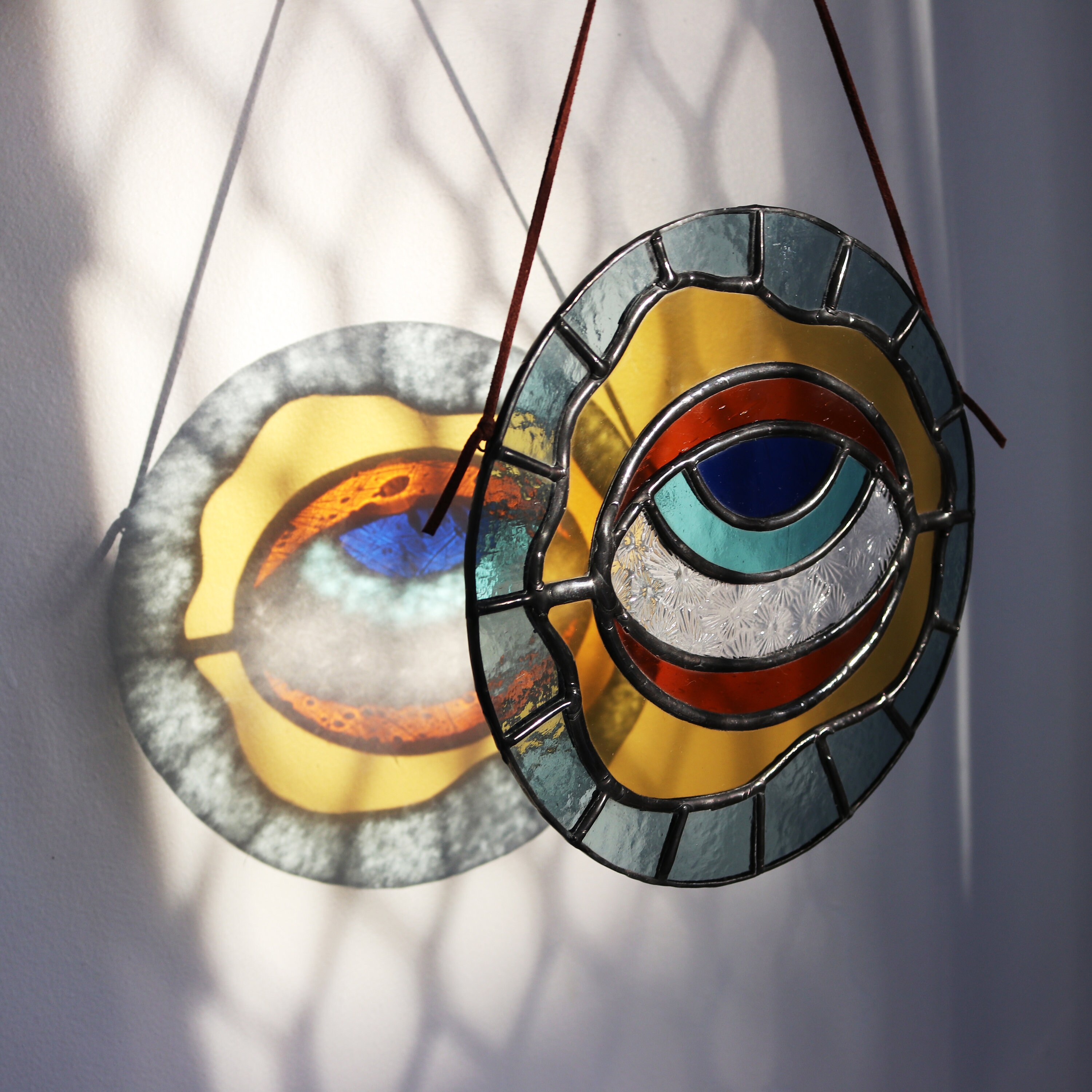 Stained Glass Psychedelic Eye Hanging Sun-catcher | Etsy