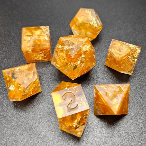 Gold Dice Set - Etsy