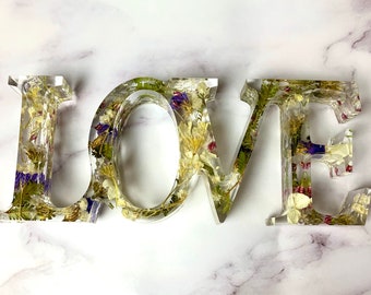 Resin Flower Sign - Etsy
