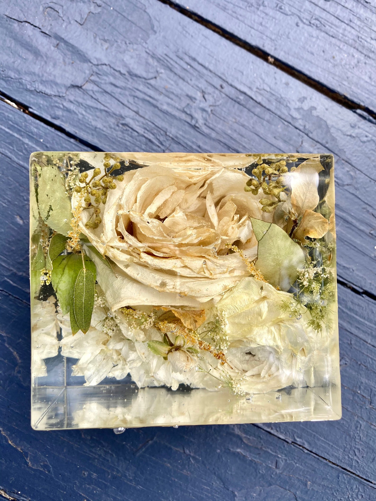 Wedding Flower Preservation Resin Cube Shape. Wedding Bouquet - Etsy