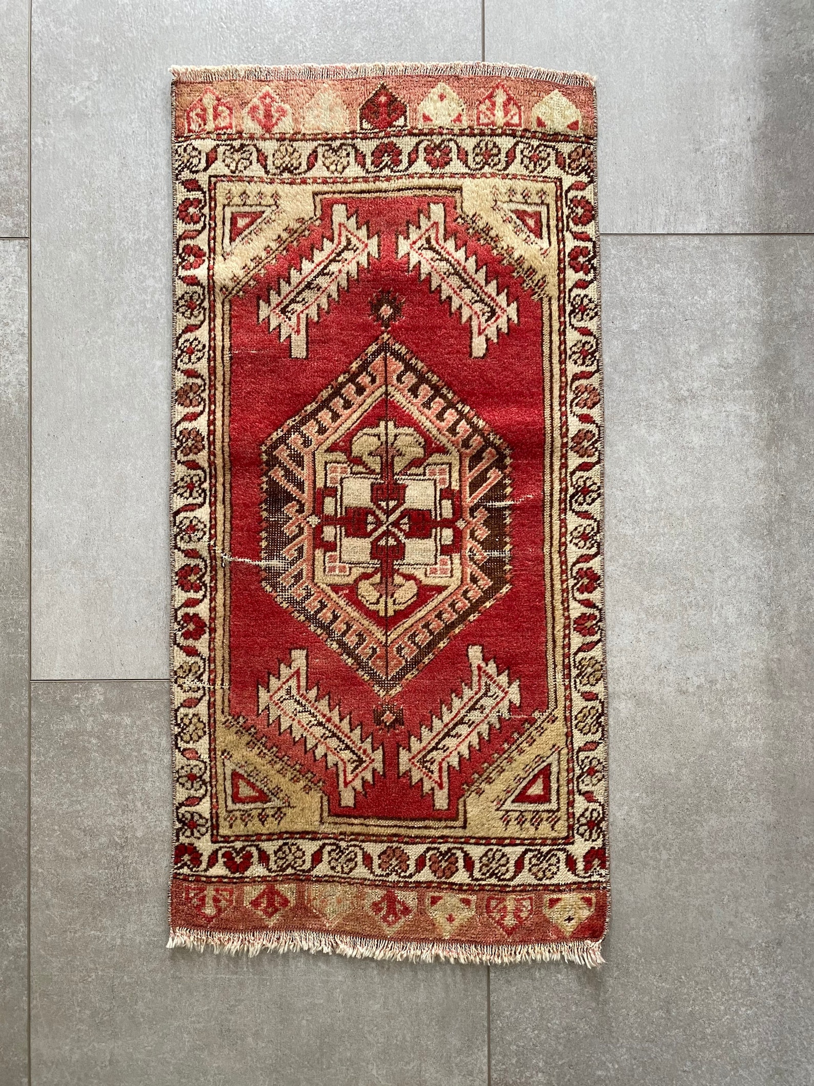 Vintage Mini Turkish Rug Small Turkish Rug Vintage Bathmat - Etsy