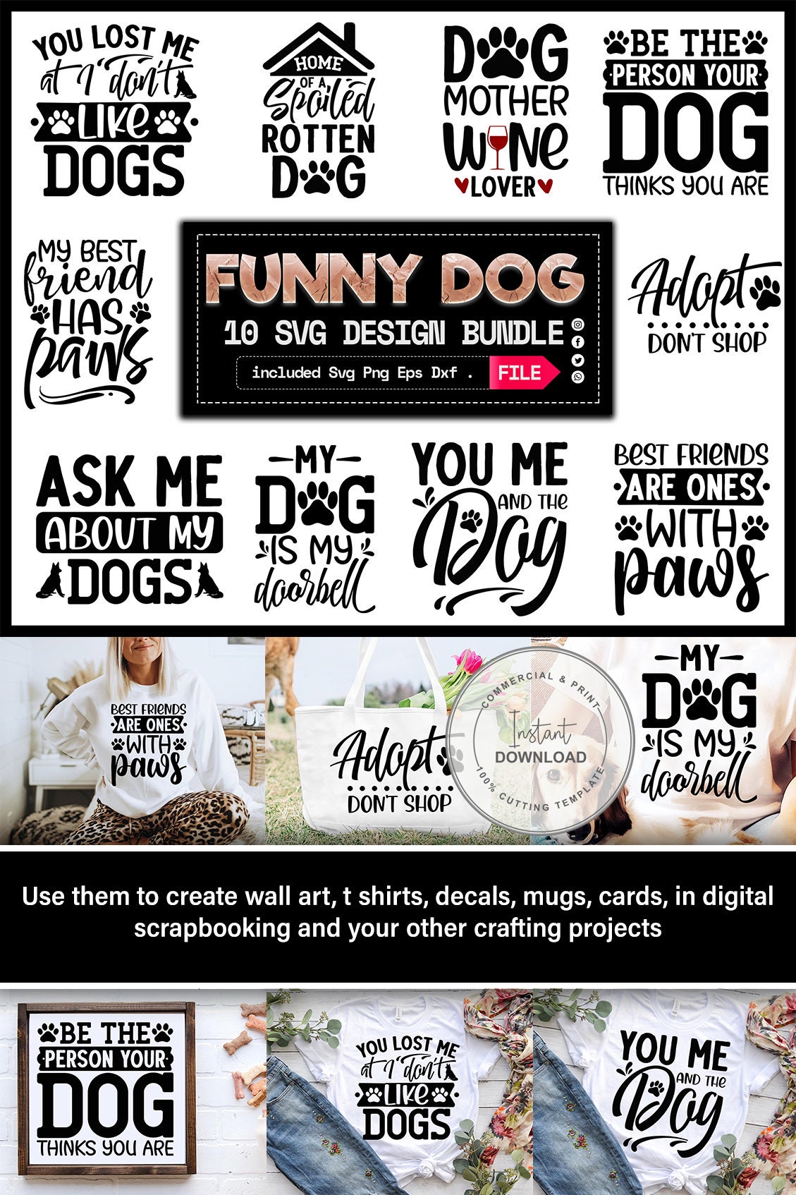 Dog SVG Bundledogs SVG Dog Bandana Designs Dog Life Svg - Etsy