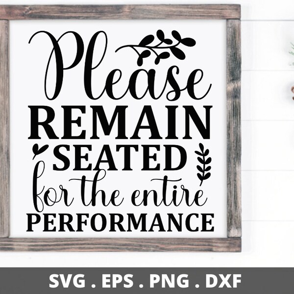 Please Remain Seated - Etsy