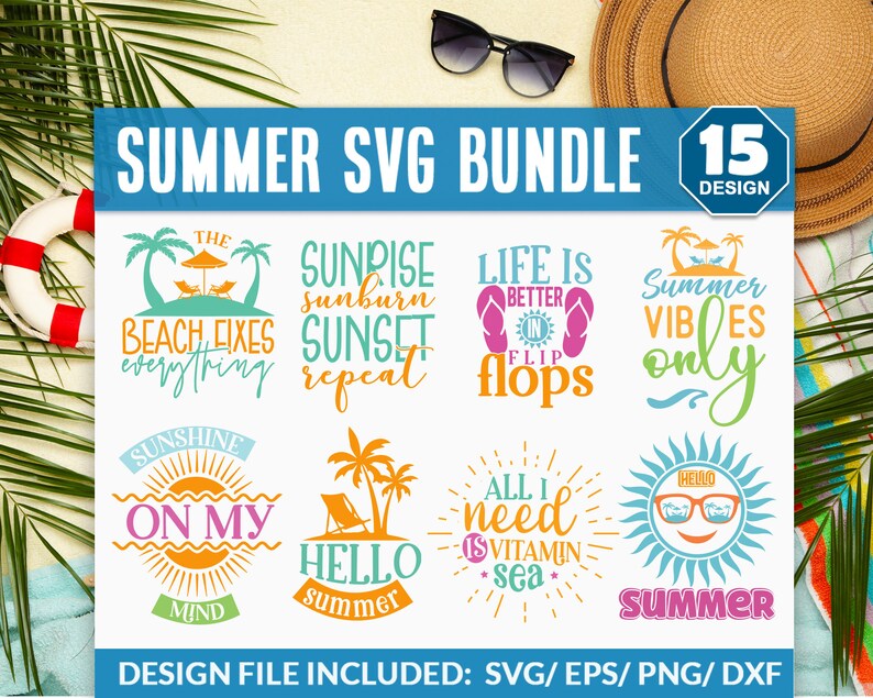Summer Svg Bundle Summertime Svg Summer Shirt Svg Summer - Etsy