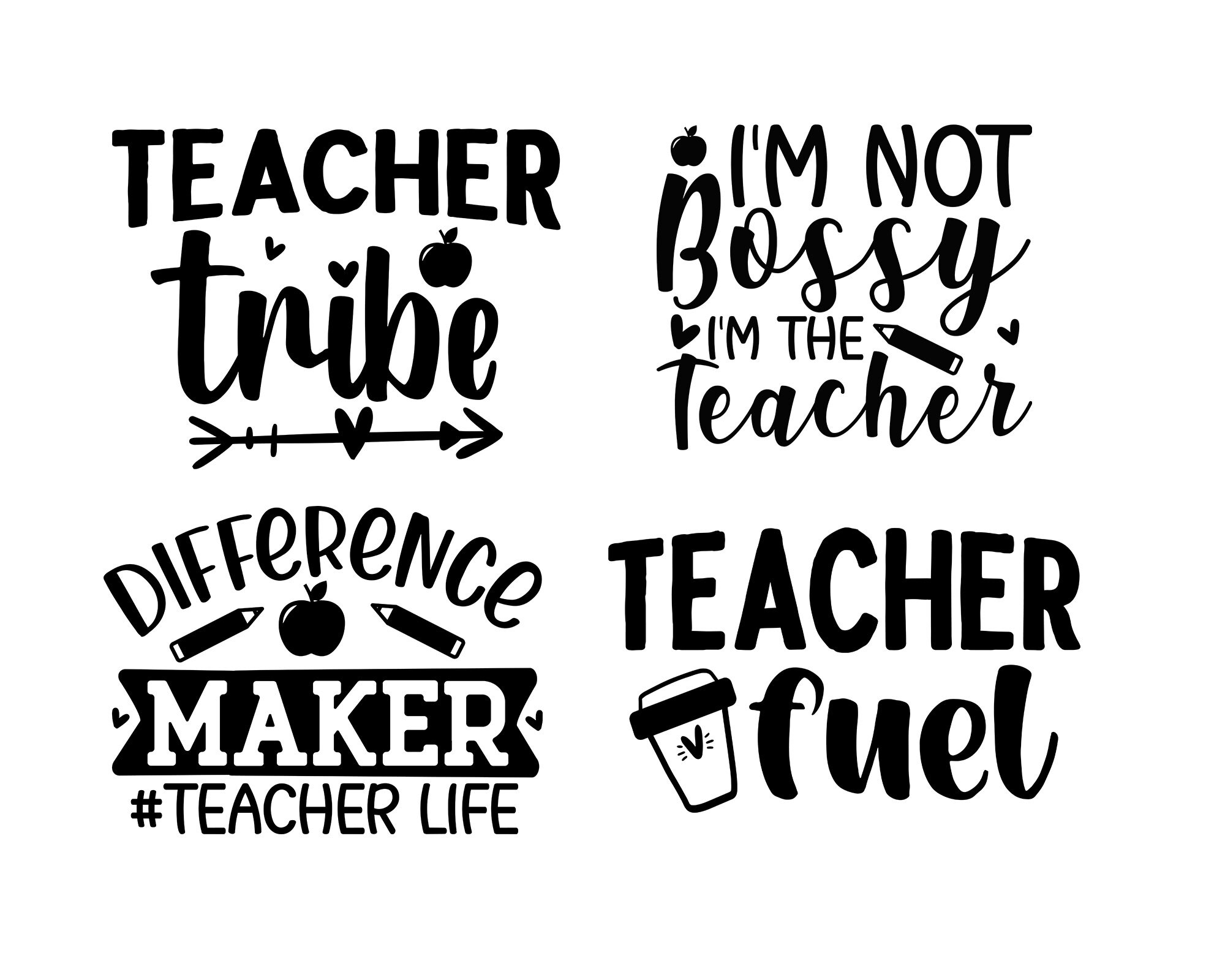Teacher Svg Bundle Teacher Cut Files Teacher Life SVG - Etsy