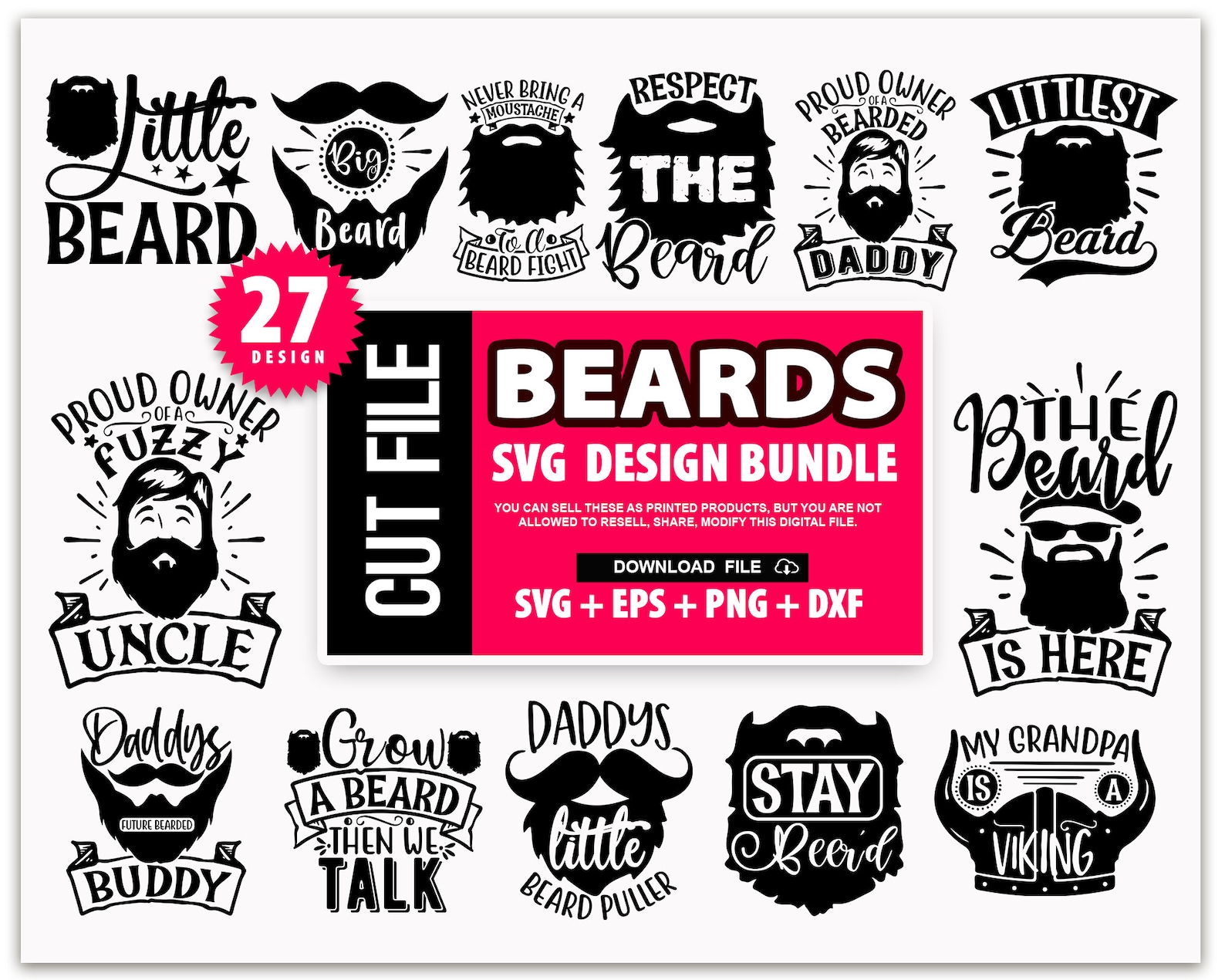 Beards SVG Bundle Beard SVG Bundle Beared Svg Beared and - Etsy