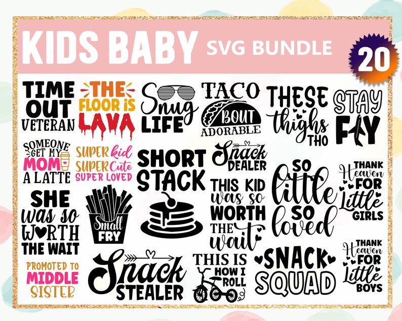 Kids SVG Bundle Cute Kids Svg Kids SVG Desgin Kids Tshirt - Etsy Canada