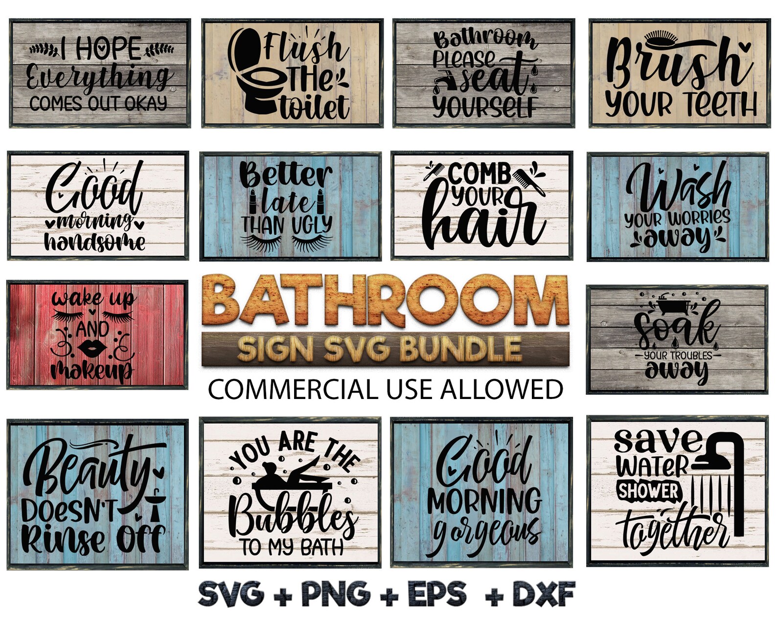 Bathroom Svg Bundle Bathroom Sign Svg Bathroom Towel Svg - Etsy
