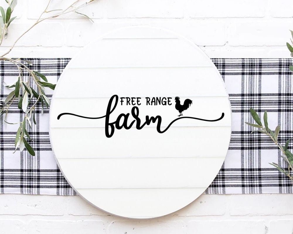 Free Range Farm Quote Svg Farmhouse Svg Family Svg Home - Etsy
