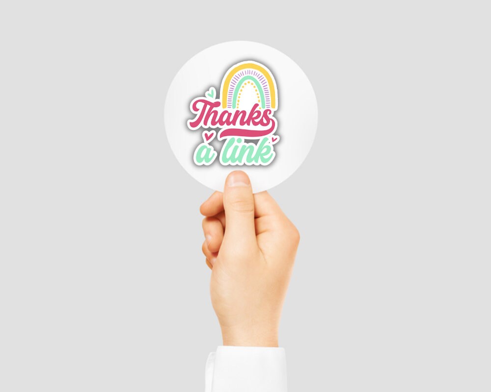 Digital Thank You Stickers SVG Bundle Thank You Printable - Etsy