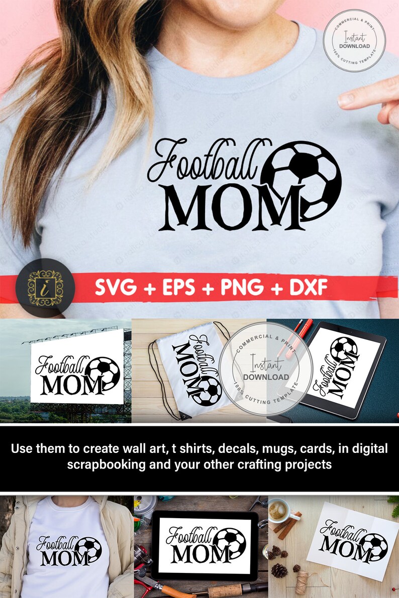 Football Mom SVG Sports SVG Sports Lover Mom Sports Funny | Etsy