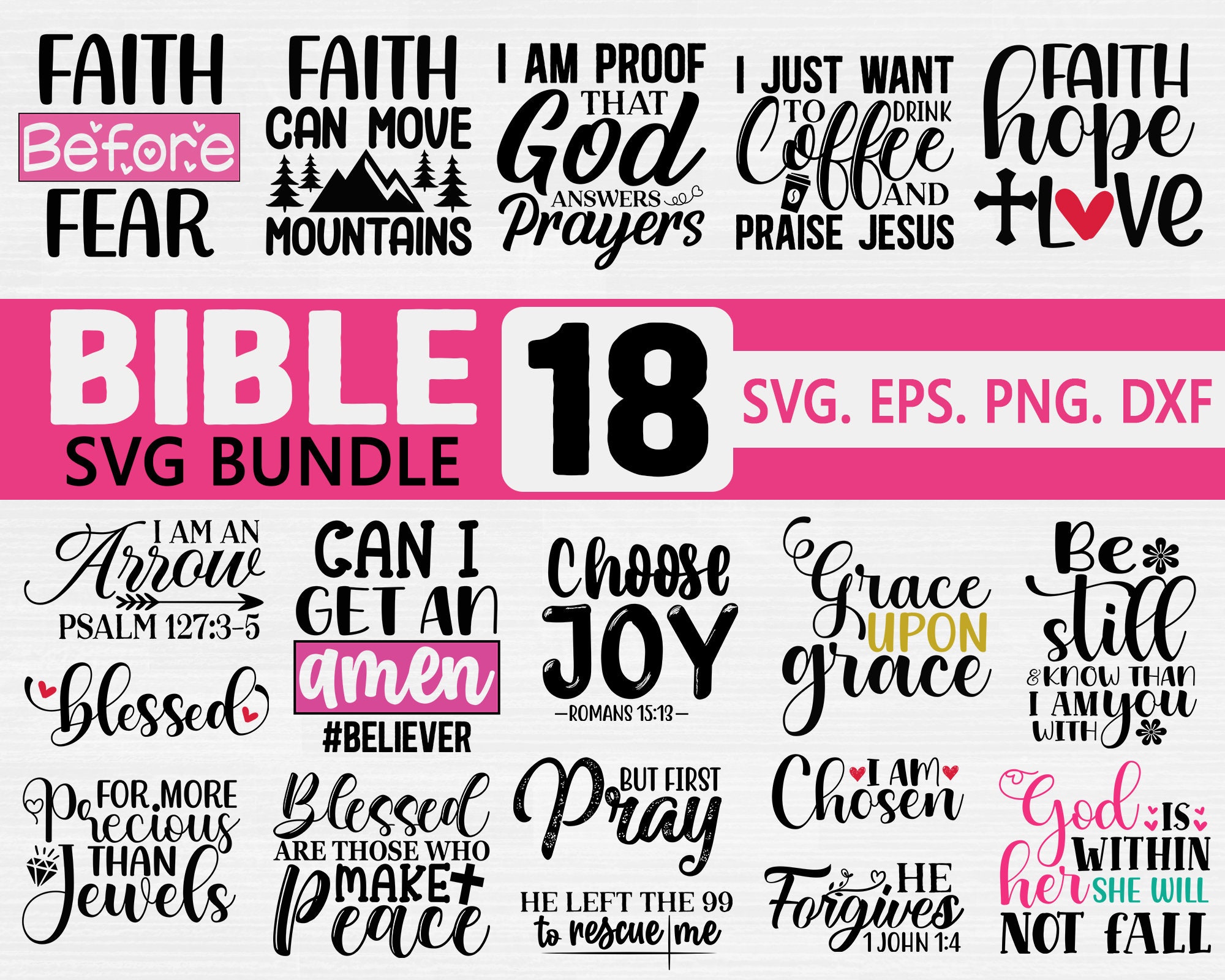 Bible SVG Bundle Christian Svg Bundle Religious Svg Bundle - Etsy