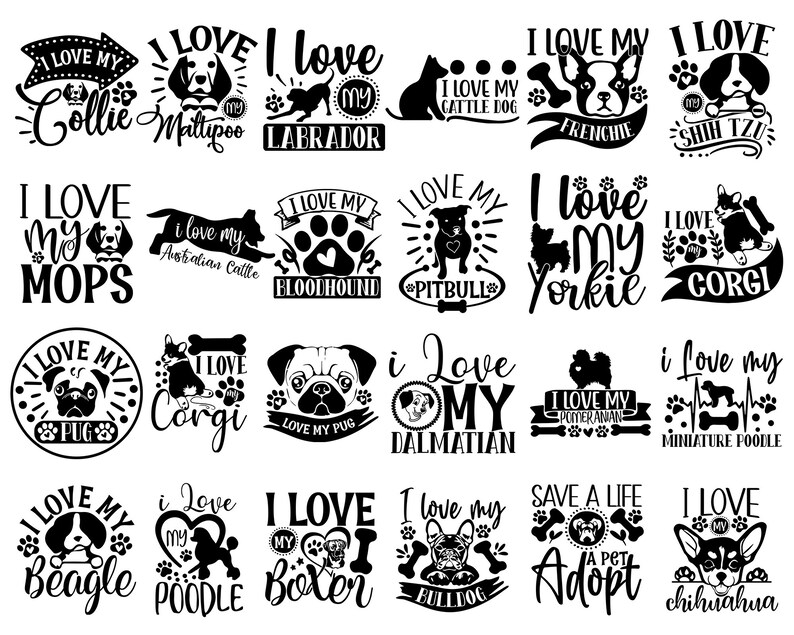 Dog SVG Bundledogs SVG Dog Bandana Designs Dog Life Svg - Etsy