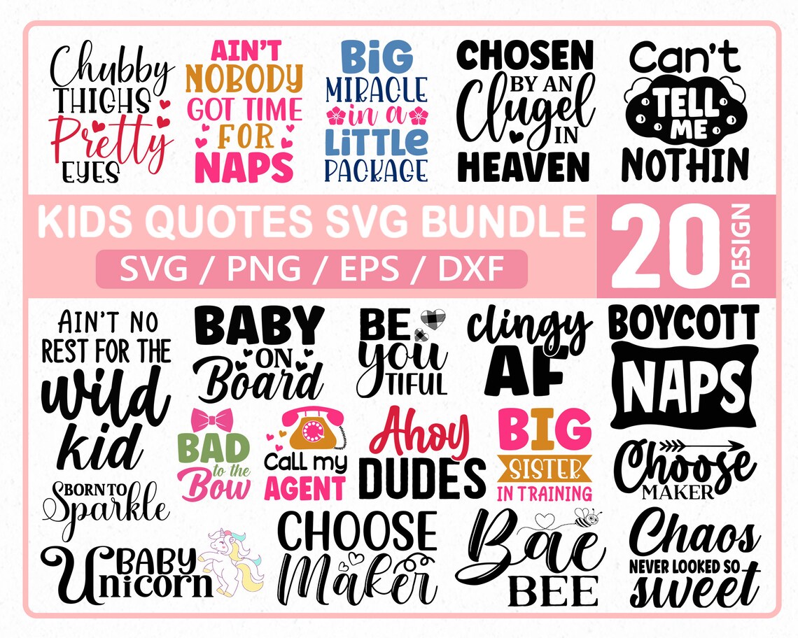 Kids SVG Bundle Cute Kids Svg Kids SVG Desgin Kids Tshirt | Etsy