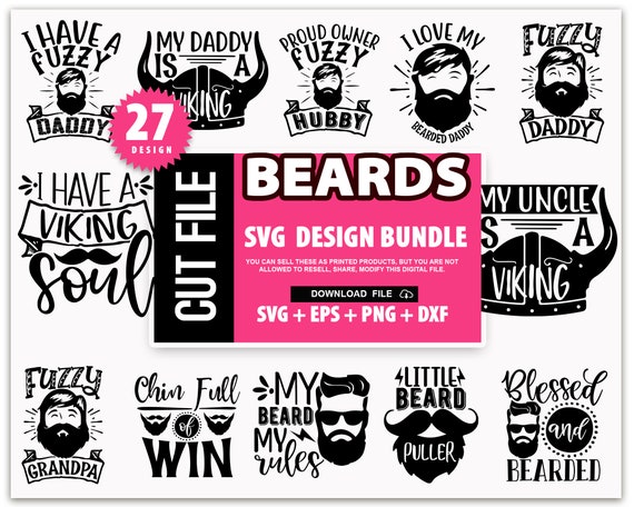 Beards SVG Bundle Beard SVG Bundle Beared Svg Beared and - Etsy