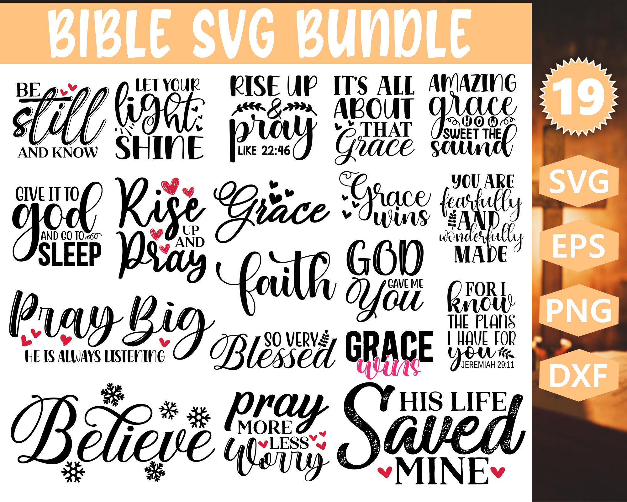 Bible SVG Bundle Christian Svg Bundle Religious Svg Bundle - Etsy