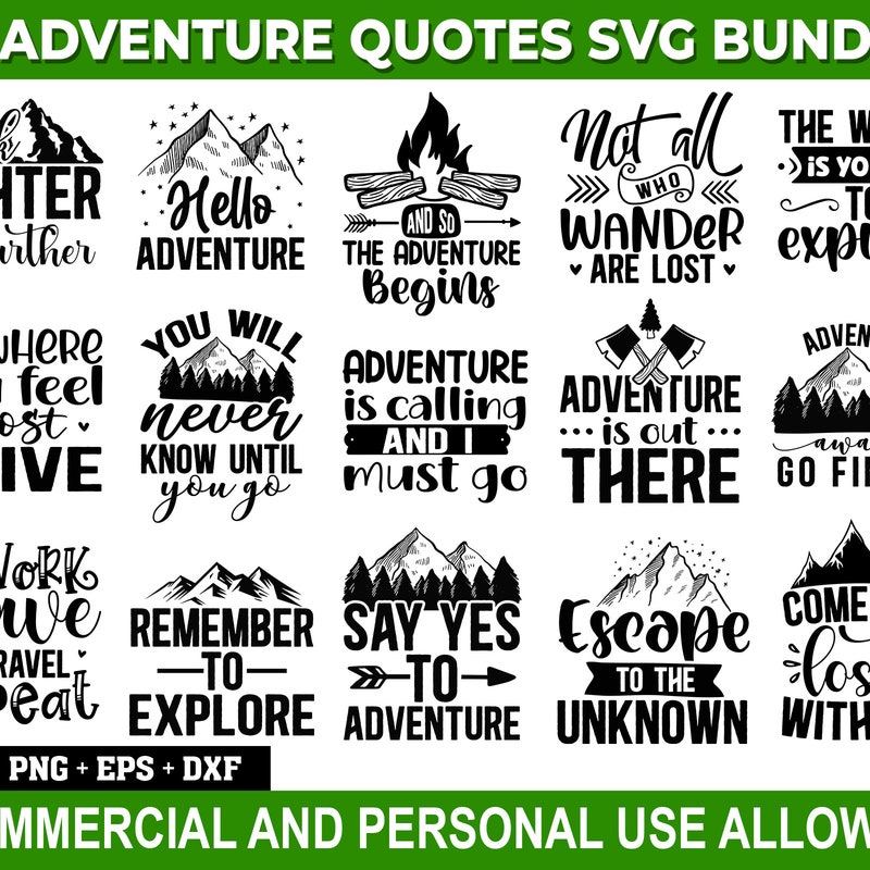 Adventure Quote Svg - Etsy