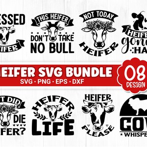 Heifer SVG Bundle, Heifer Svg, Not Today Svg, Heifer Png, Heifer ...